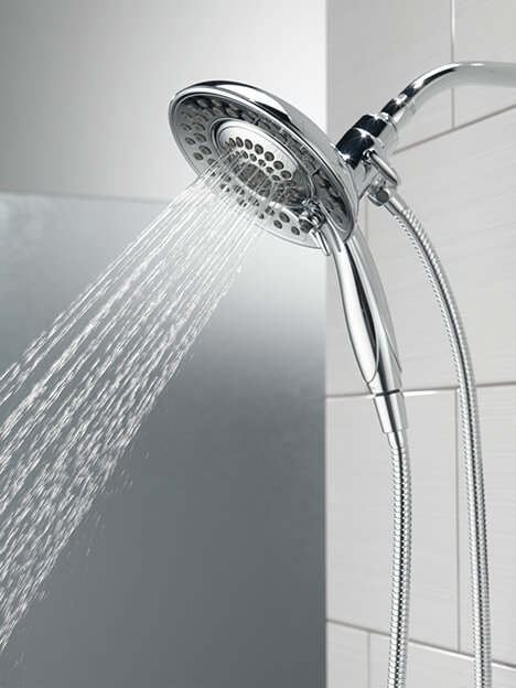 Combination Shower Head and Hand Shower In2ition® Two-in-One Shower ...