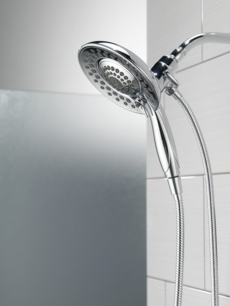 Combination Shower Head and Hand Shower In2ition® Two-in-One Shower ...