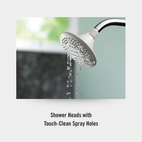 Easy Clean Shower & Faucet Face with Touch-Clean® Spray Holes | Delta ...