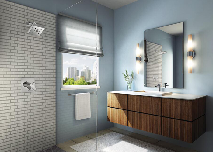 Beautiful and Blue Bathroom Ideas | Delta Faucet Inspired Living