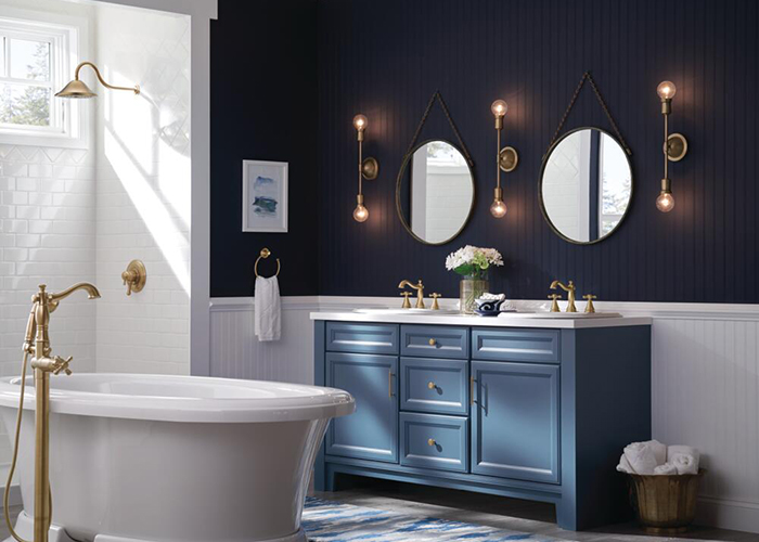Beautiful and Blue Bathroom Ideas | Delta Faucet Inspired Living